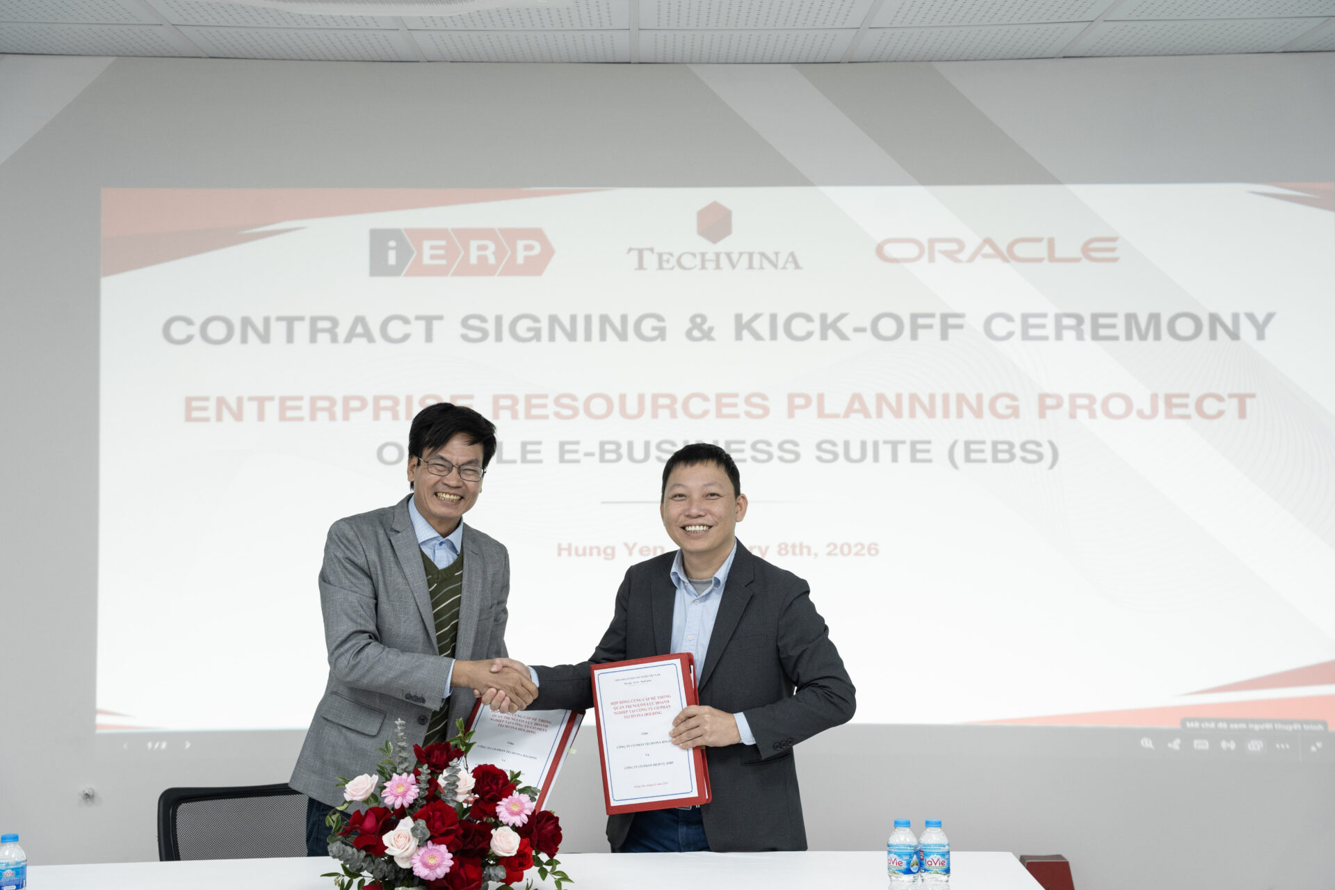 Contract Signing & Kick-Off Ceremony: Enterprise Resource Planning Project Oracle E-Business ...